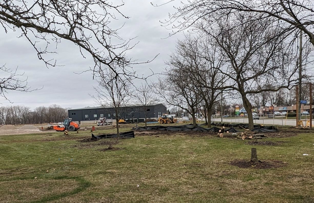 Work underway to build skate trail at LaSalle Landing