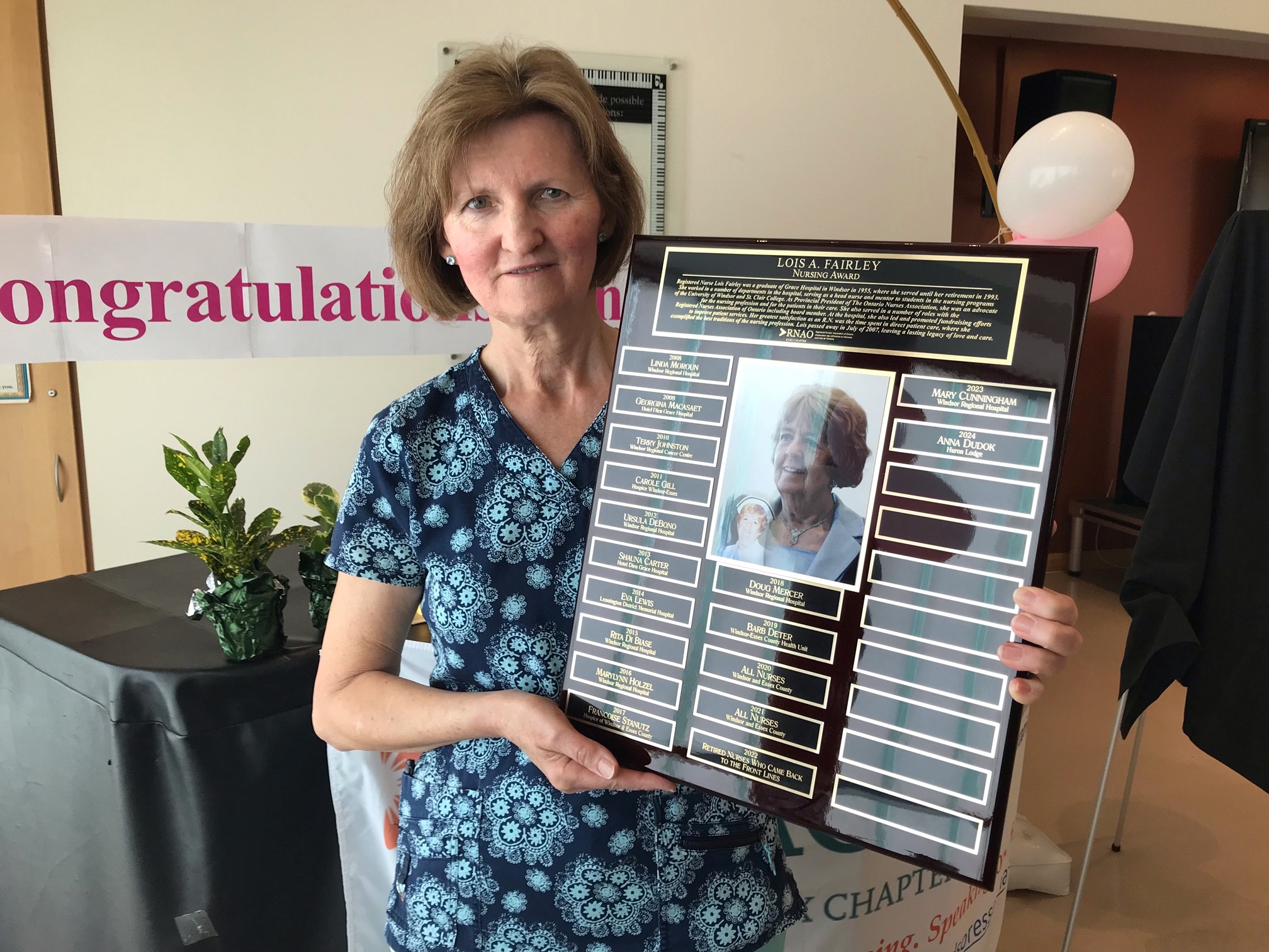 Huron Lodge nurse named recipient of Lois Fairley Nursing Award