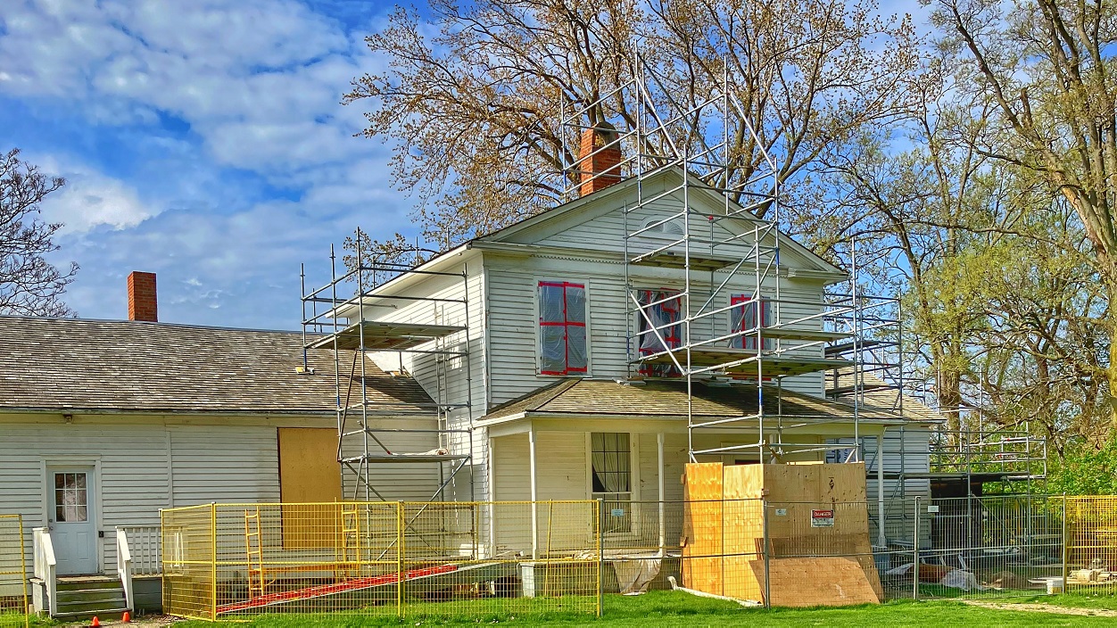 Restoration work continues on the John R. Park Homestead