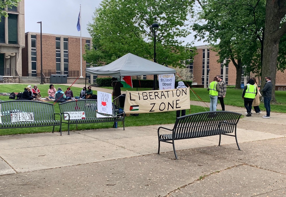 Pro-Palestinian movement sets up 'liberation zone' at the University of ...