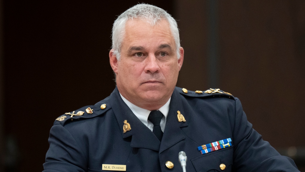 RCMP boss expresses desire for new law to deal with threats against ...