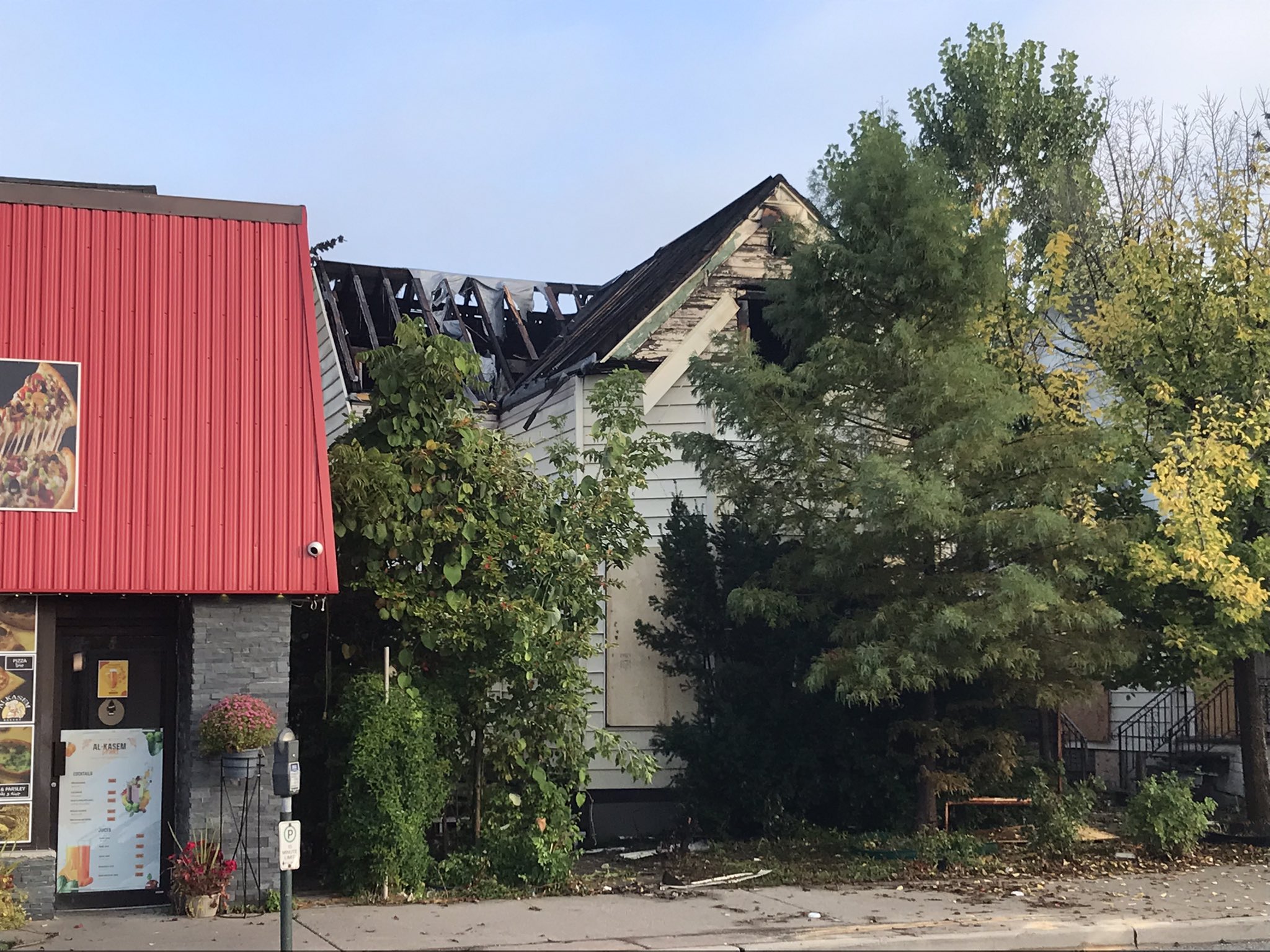 Defensive attack after fire on Wyandotte Street East