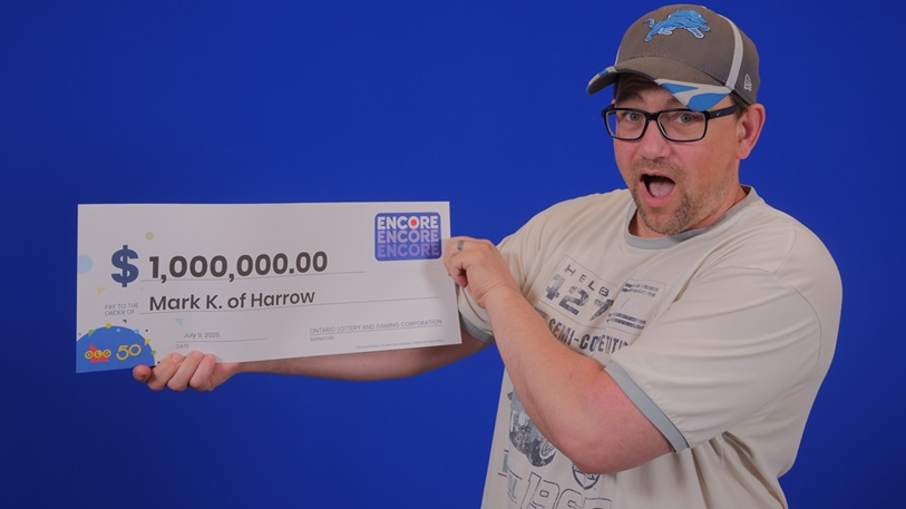Harrow man $1-million richer after lottery win