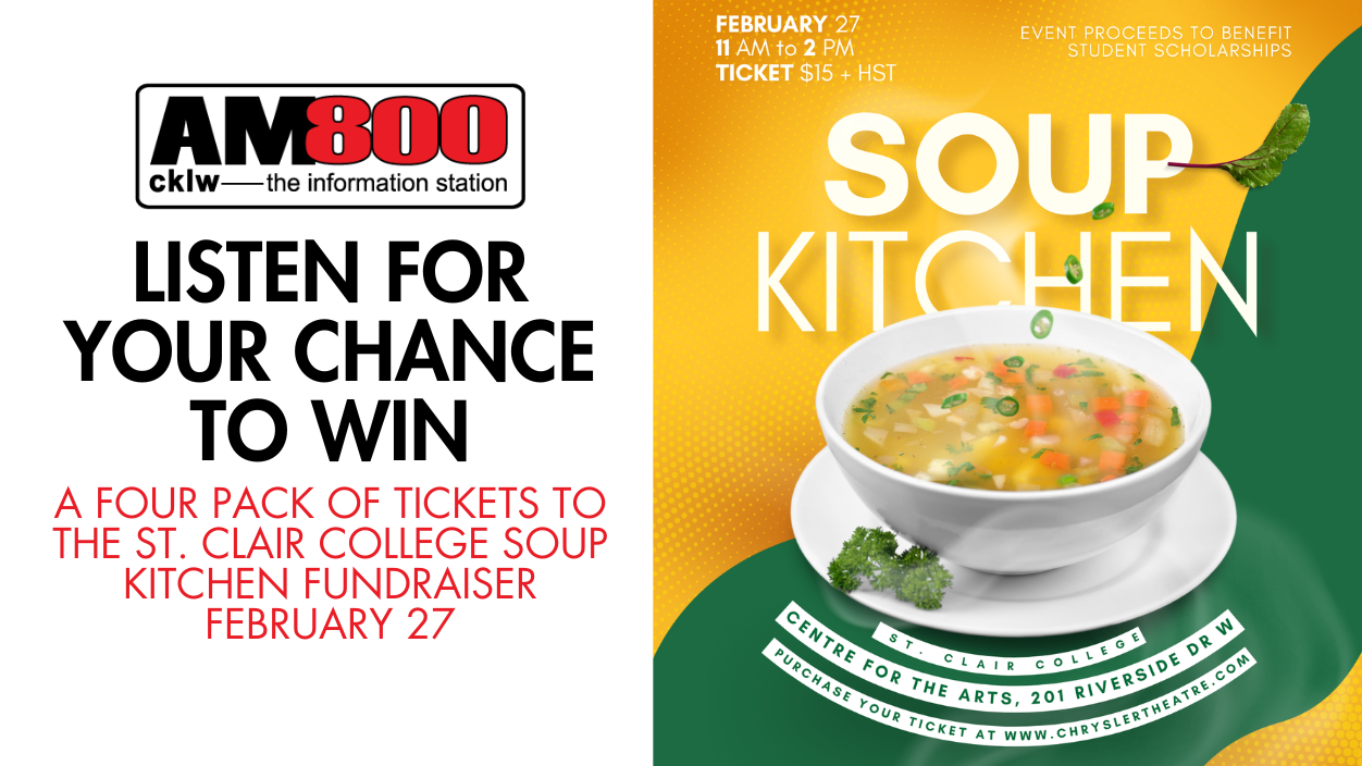 Listen For Your Chance to Win Lunch for 4 at the St. Clair College Soup ...