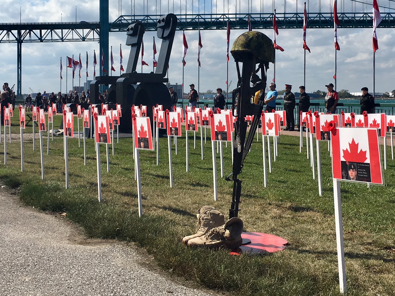 VIDEO First Flags Of Remembrance Ceremony Takes Flight At Assumption Park