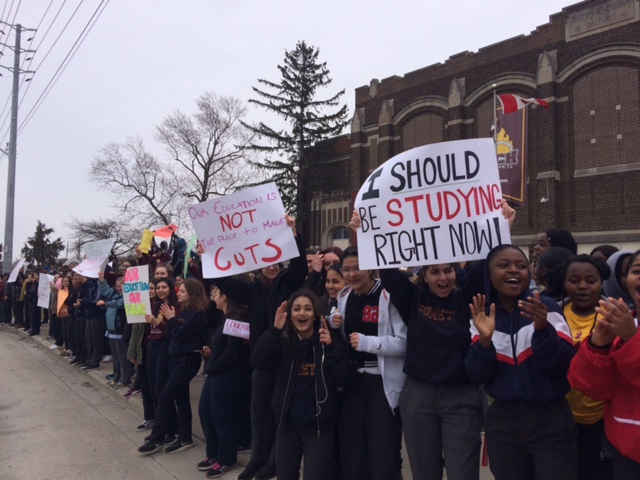 VIDEO Thousands of High School Students Walk Out