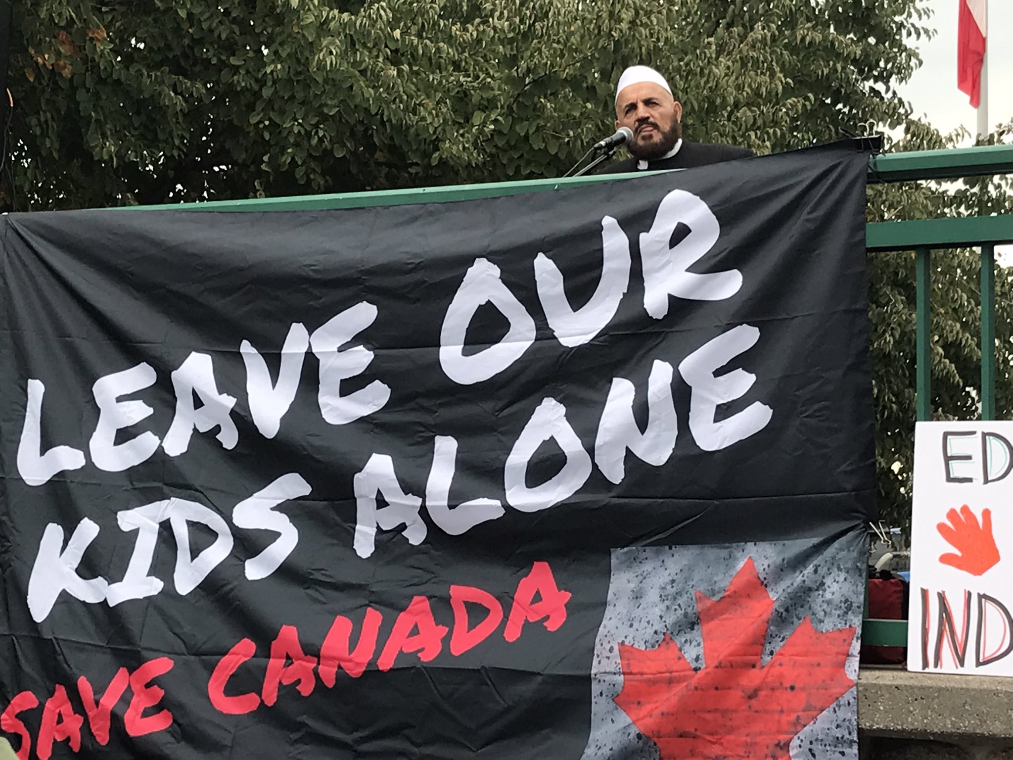 Protest, counterprotest in Windsor over gender identity issues in schools